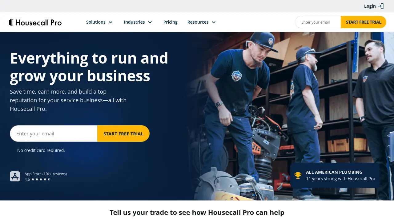 Housecall Pro - All-in-One Field Service Management with AI Support