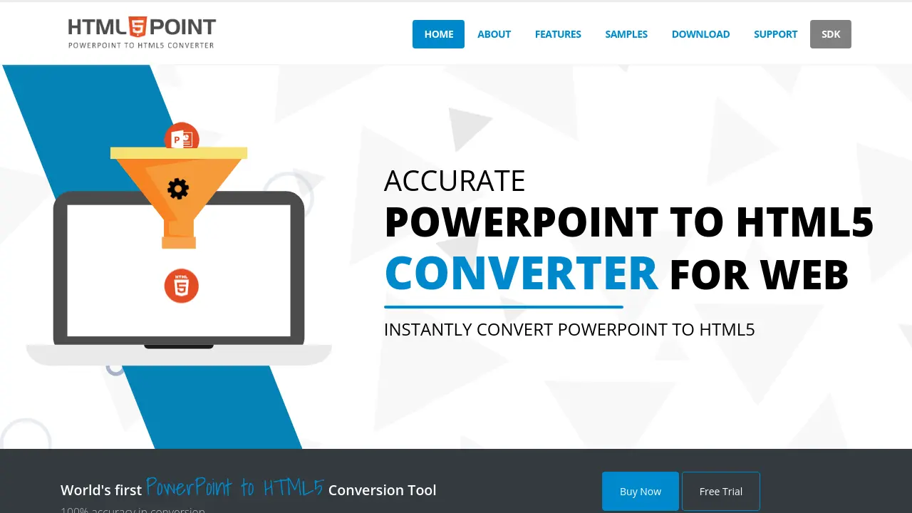 HTML5Point - Accurate PowerPoint to HTML5 Conversion for Web and Mobile