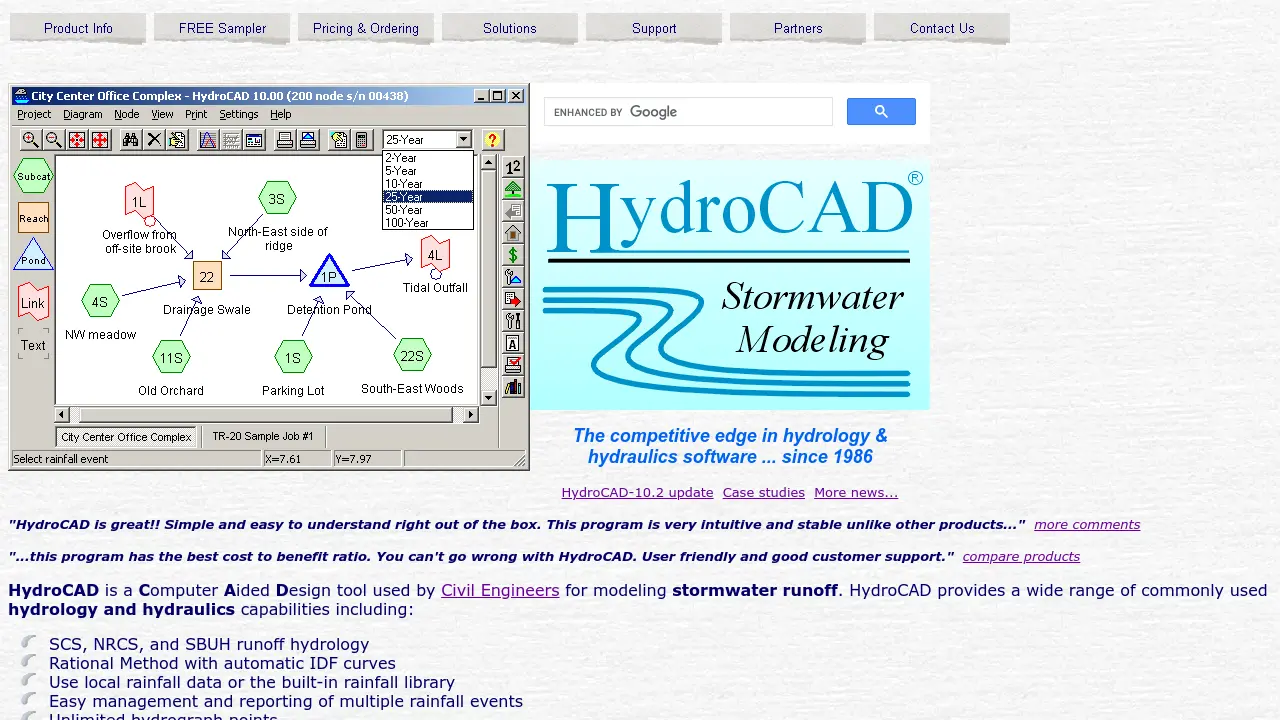 HydroCAD - The competitive edge in hydrology & hydraulics software ...