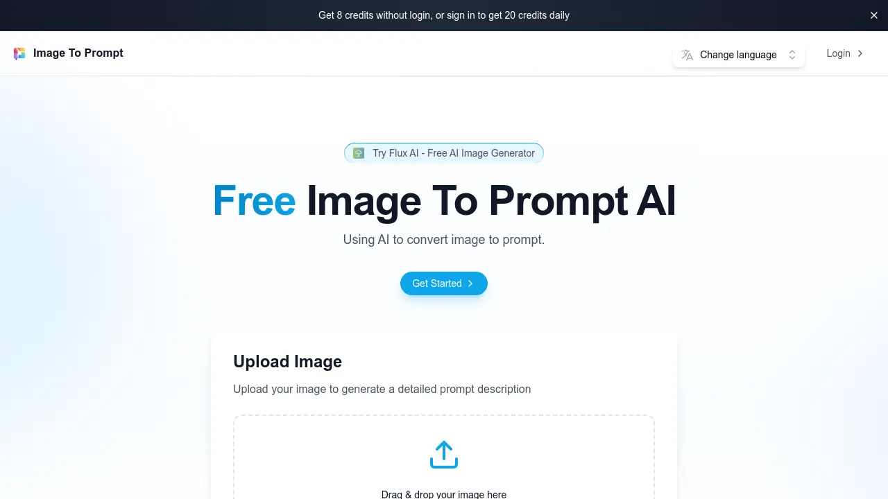Image To Prompt - Transform Images into Detailed Text Prompts with AI