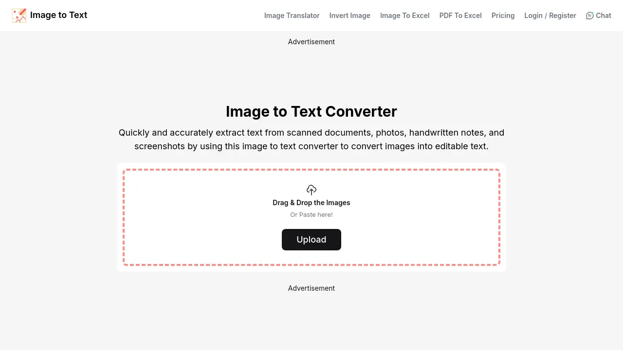 imagetotext.cc - Convert Images to Editable Text Instantly with OCR ...