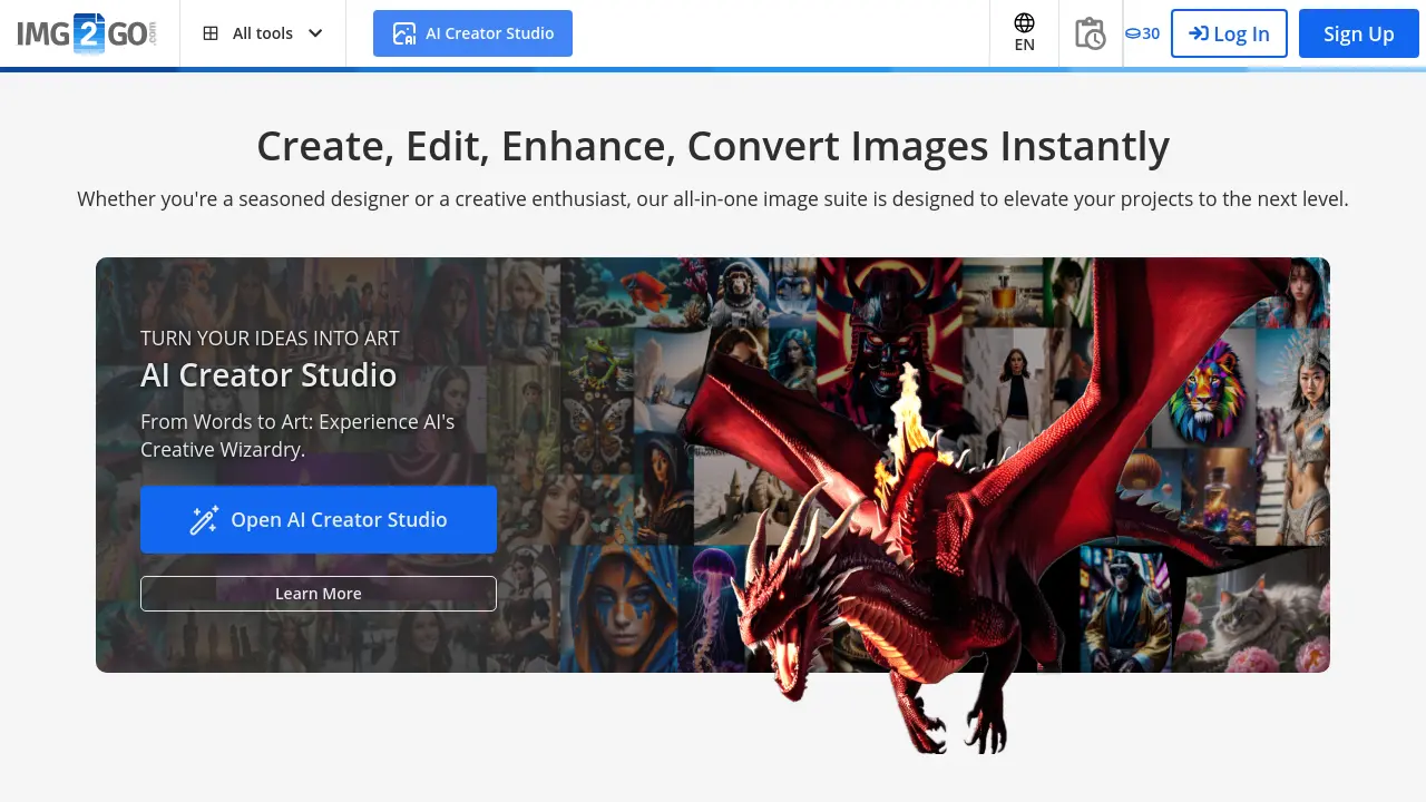 Img2Go - Create, Edit, Enhance, and Convert Images Instantly