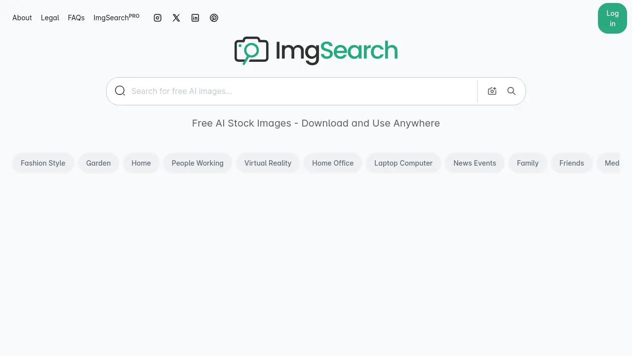 ImgSearch - AI-Powered Searchable Gallery of Curated Stock Images