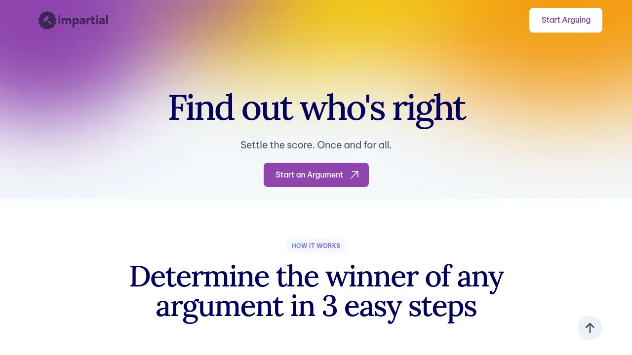Impartial - Find out who's right.
