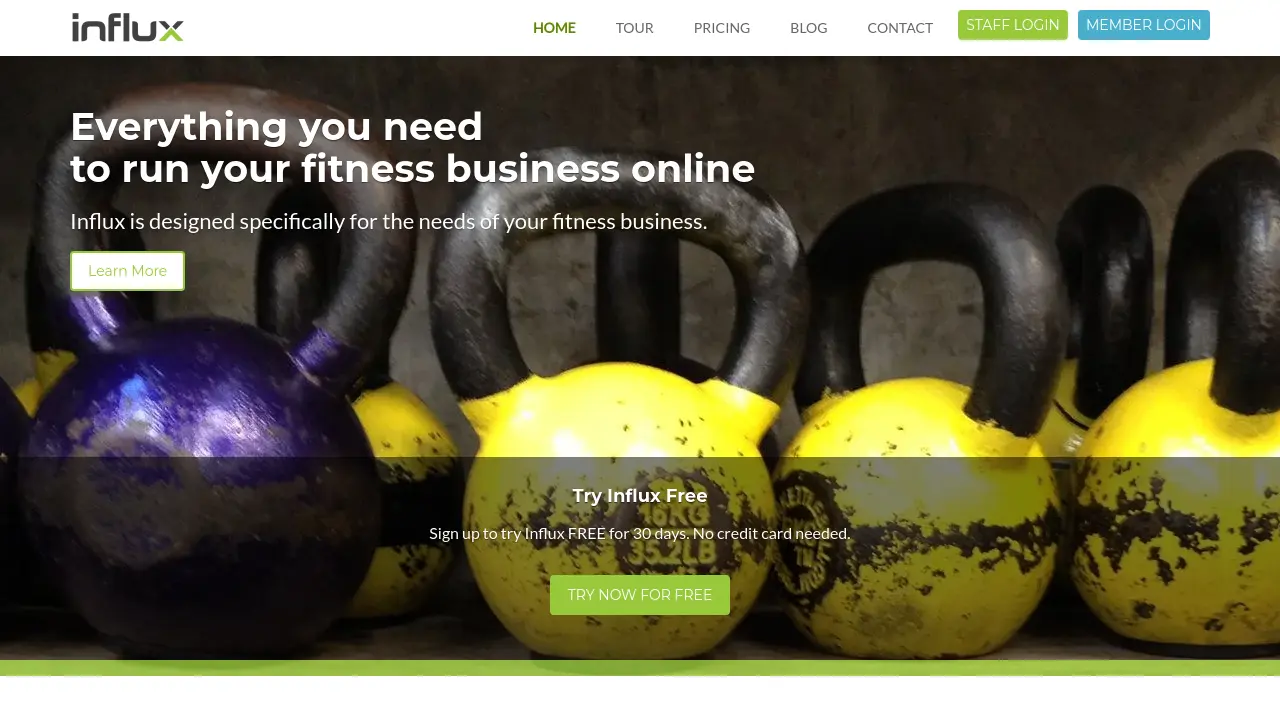 Influx - All-in-One Fitness Business Management Software