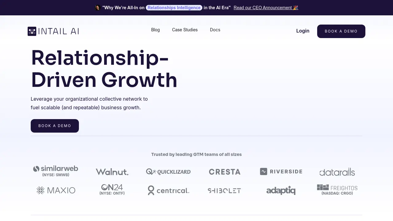 Intail AI - Leverage your organizational collective network to fuel ...