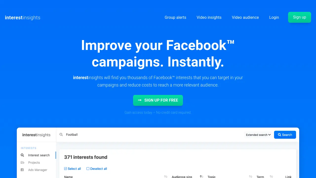 interestinsights - Unlock Hidden Facebook™ Interests to Supercharge ...