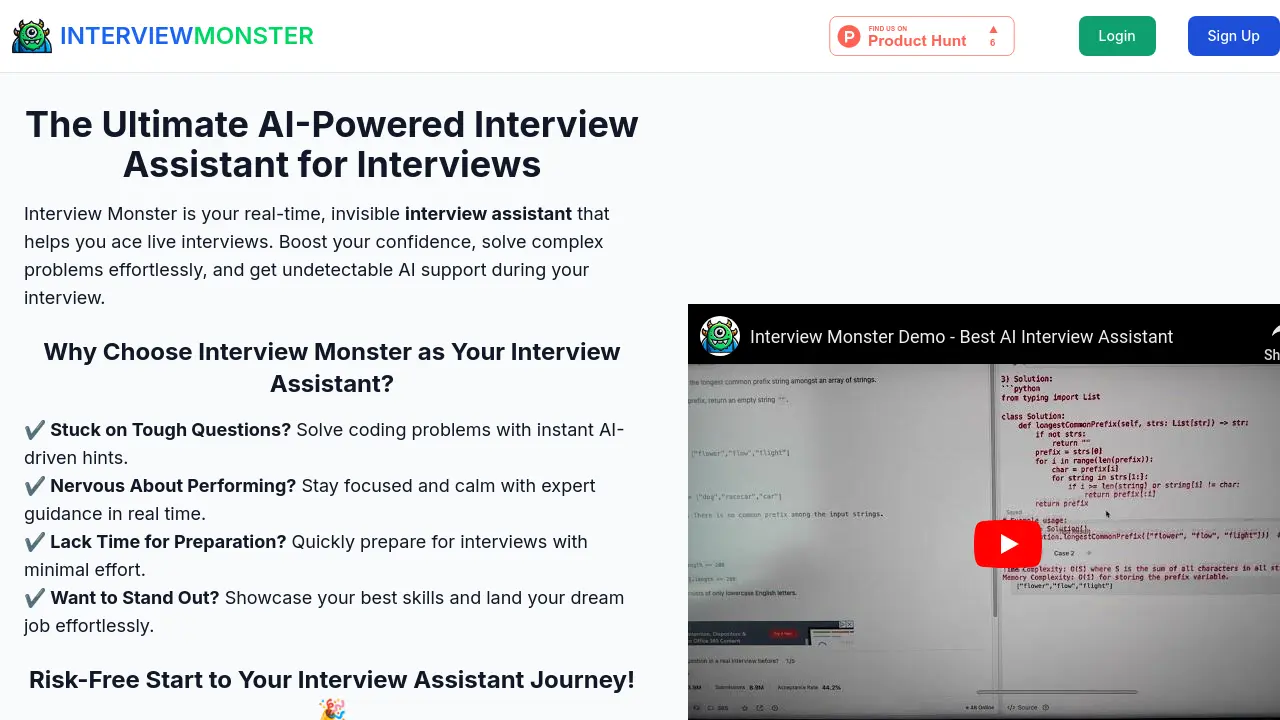 Interview Monster - The Ultimate AI-Powered Interview Assistant for ...