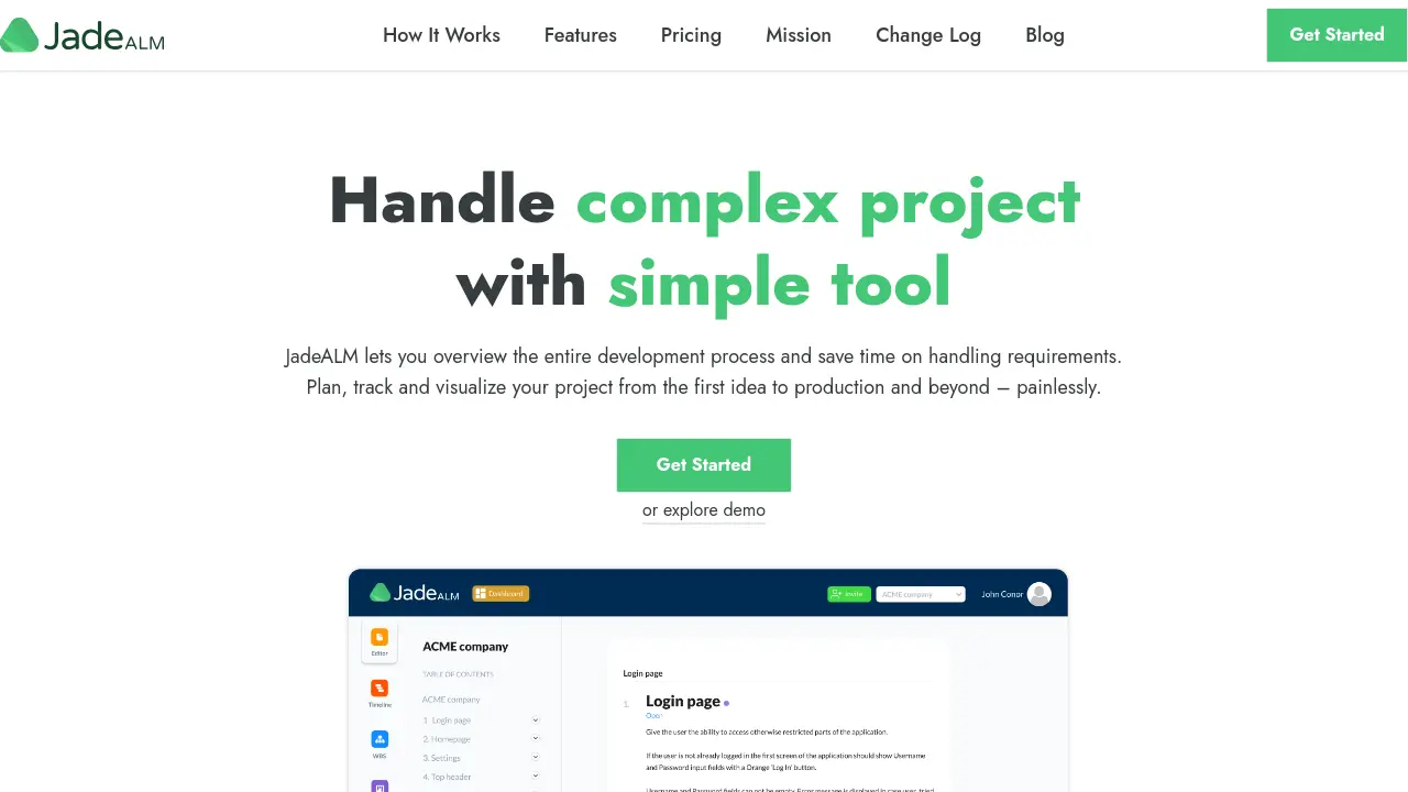 JadeALM - Streamline Software Project Management with Integrated ALM Tools