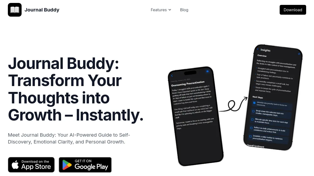 Journal Buddy - AI-Powered Guidance for Self-Discovery and Growth