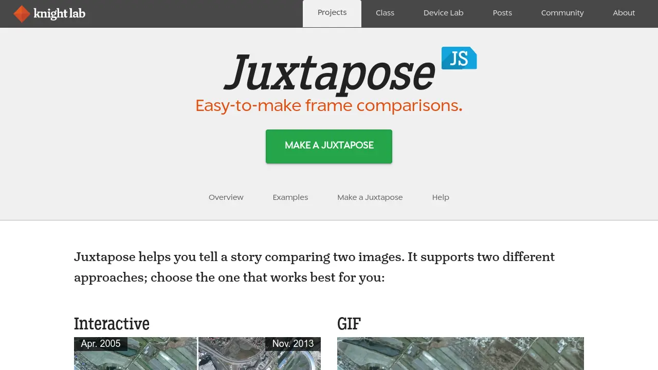 JuxtaposeJS - Effortlessly Compare Images with Interactive Sliders and GIFs