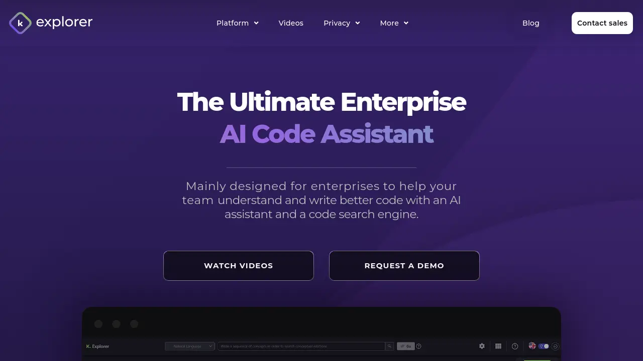 K-explorer - The Ultimate Enterprise AI Code Assistant