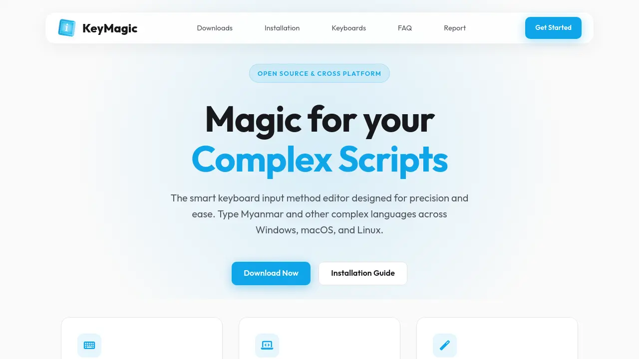 KeyMagic - Smart Complex Script IME for Precision and Ease