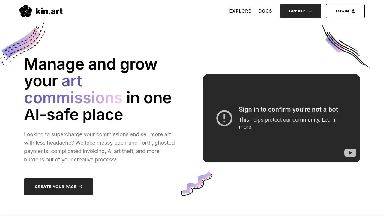 Kin.art - Manage and grow your art commissions in one AI-safe place