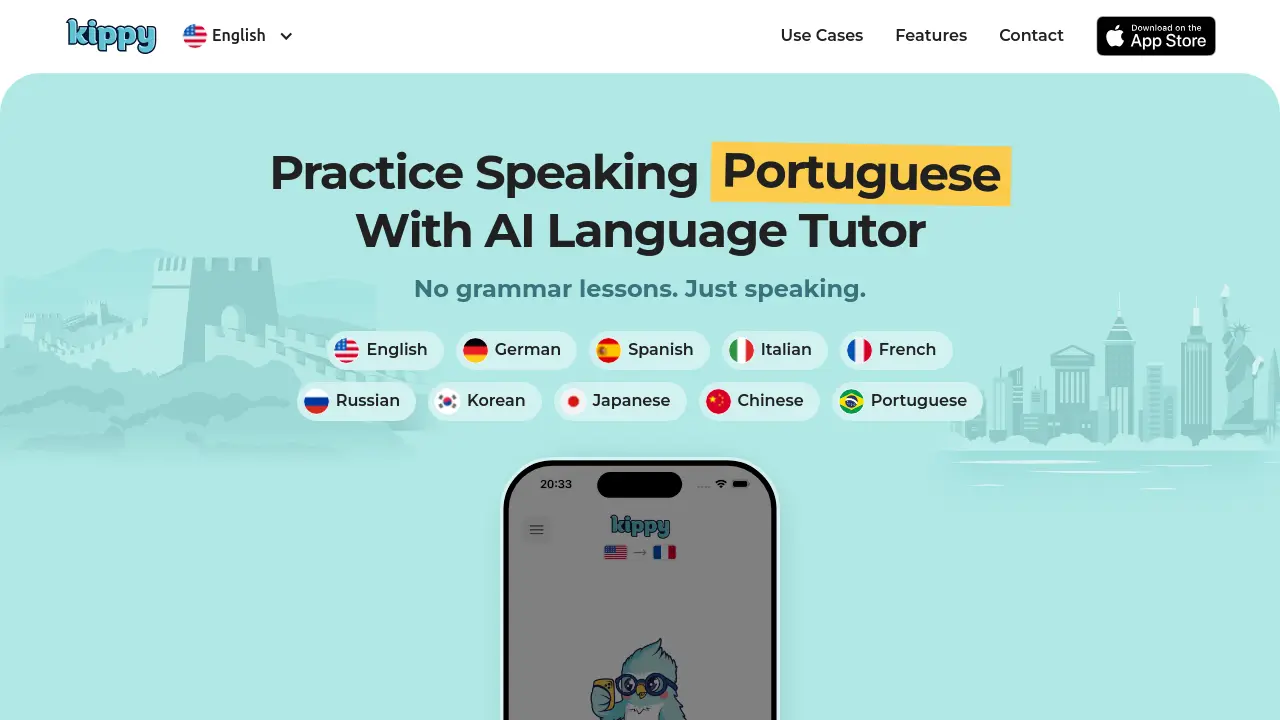 Kippy - Practice Speaking with an AI Language Tutor