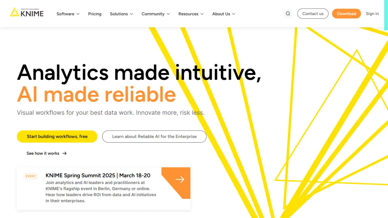 KNIME - Analytics made intuitive, AI made reliable