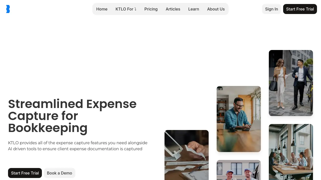 KTLO - Streamlined, AI-Driven Expense Capture for Bookkeeping