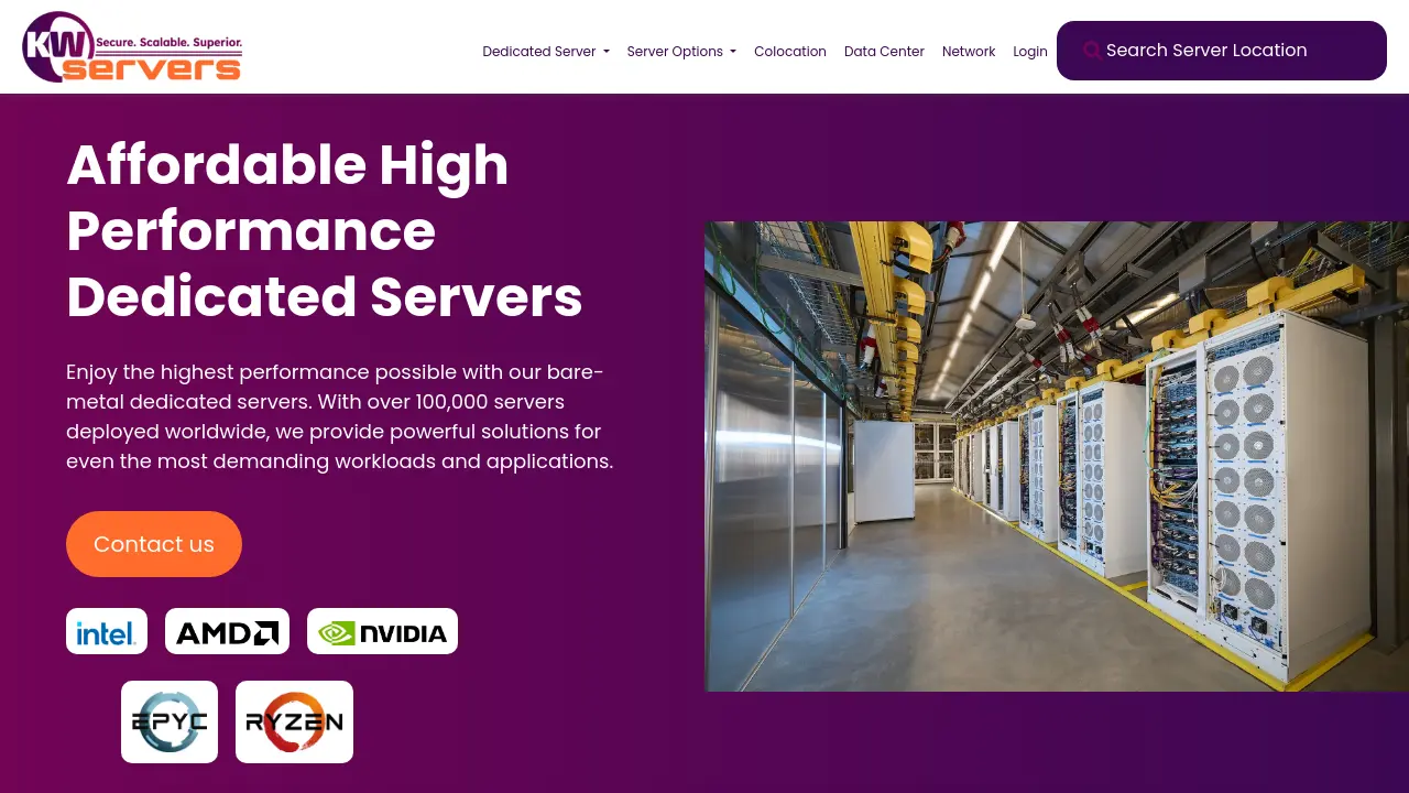 KW Servers - Affordable High Performance Dedicated Servers Worldwide