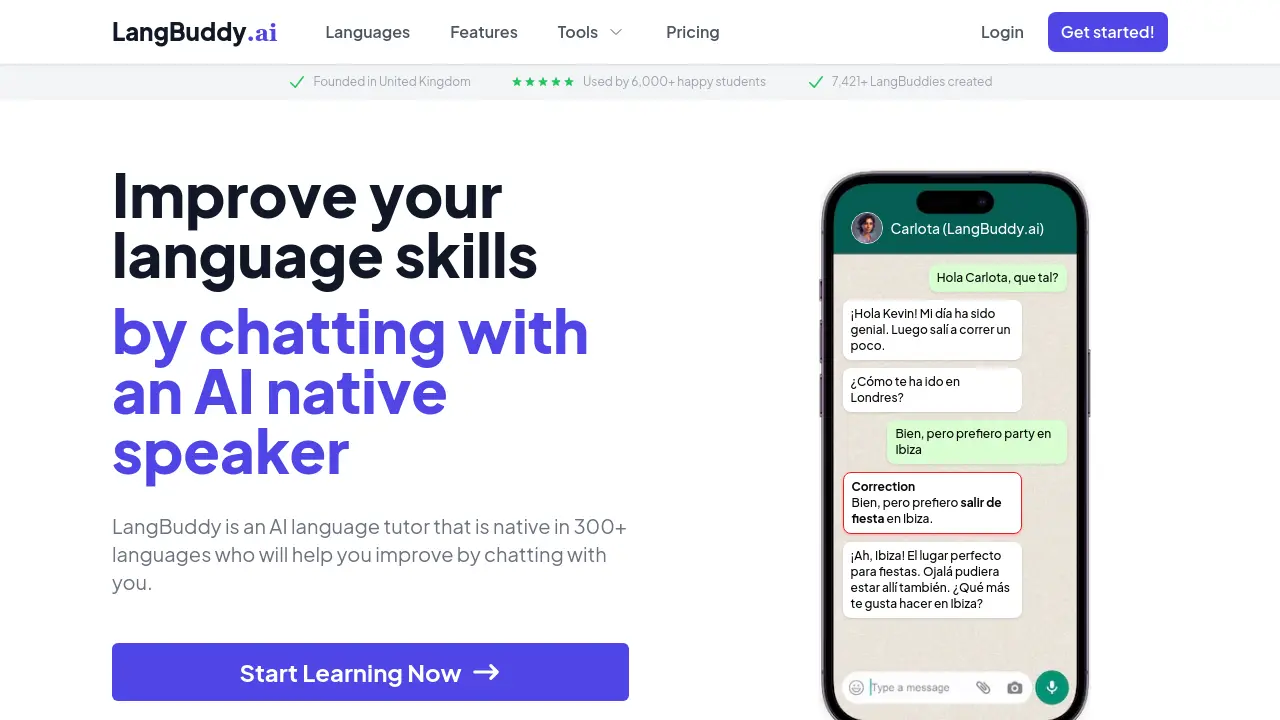 LangBuddy - Improve your language skills by chatting with an AI native ...