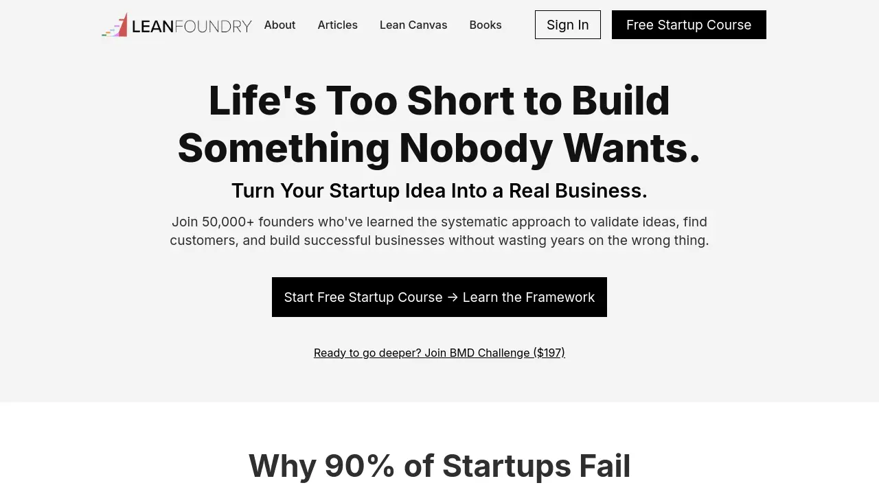 LeanFoundry - Turn Your Startup Idea Into a Real Business