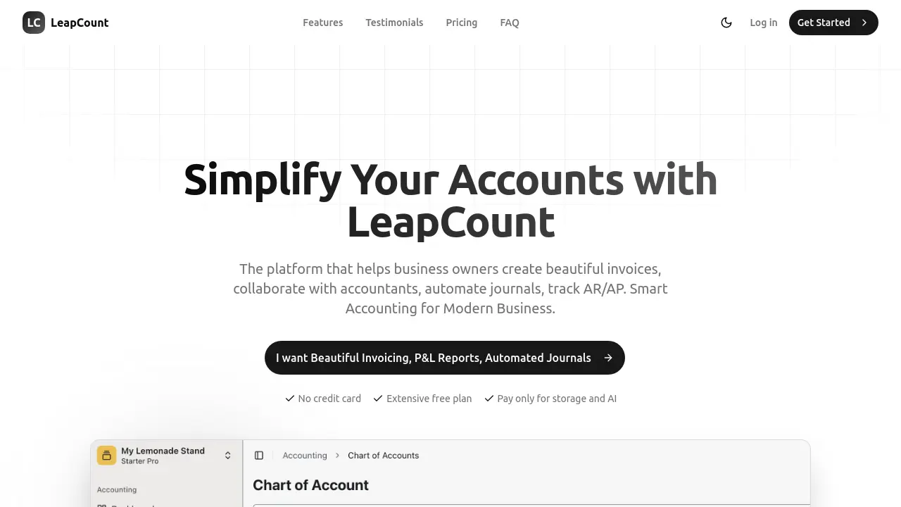 LeapCount - Smart Accounting Automation for Modern Businesses