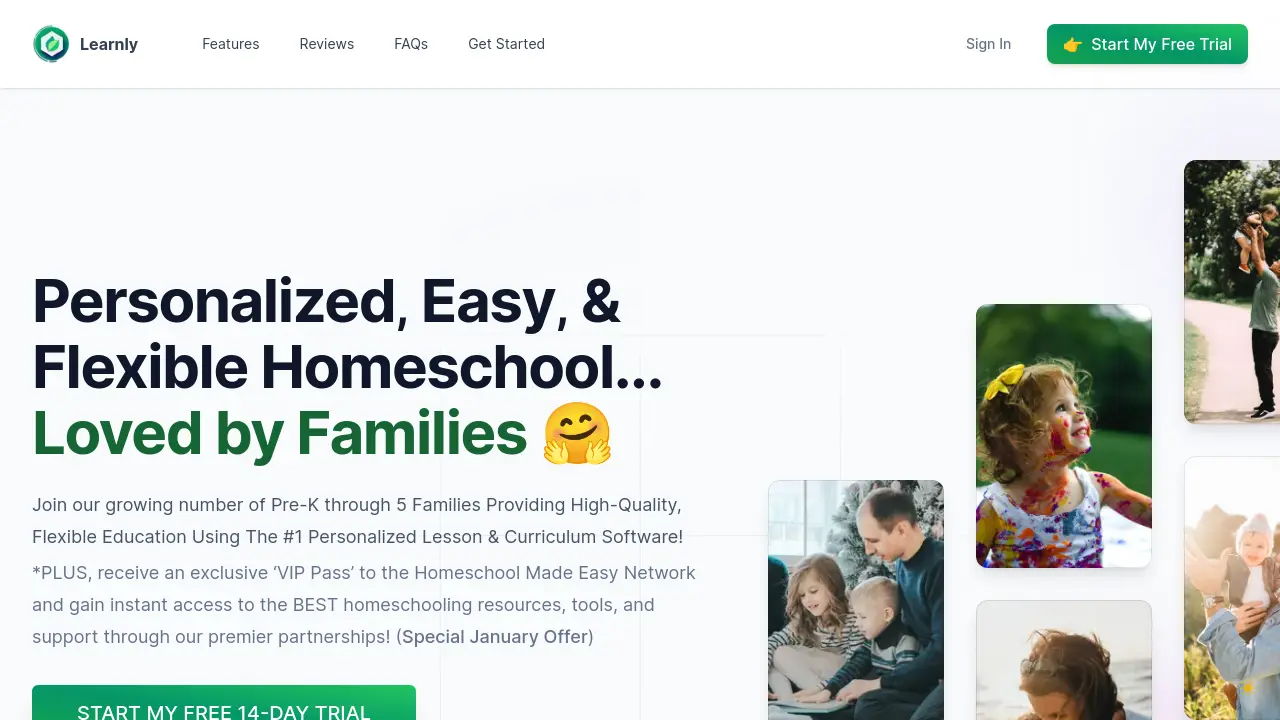 Learnly - Personalized, Easy, & Flexible Homeschool Solution