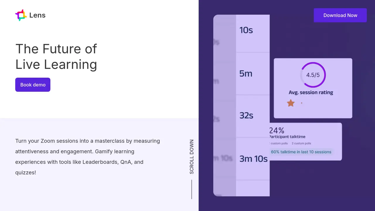 Lens - Enhance Live Learning and Meetings with Real-time Engagement Tools
