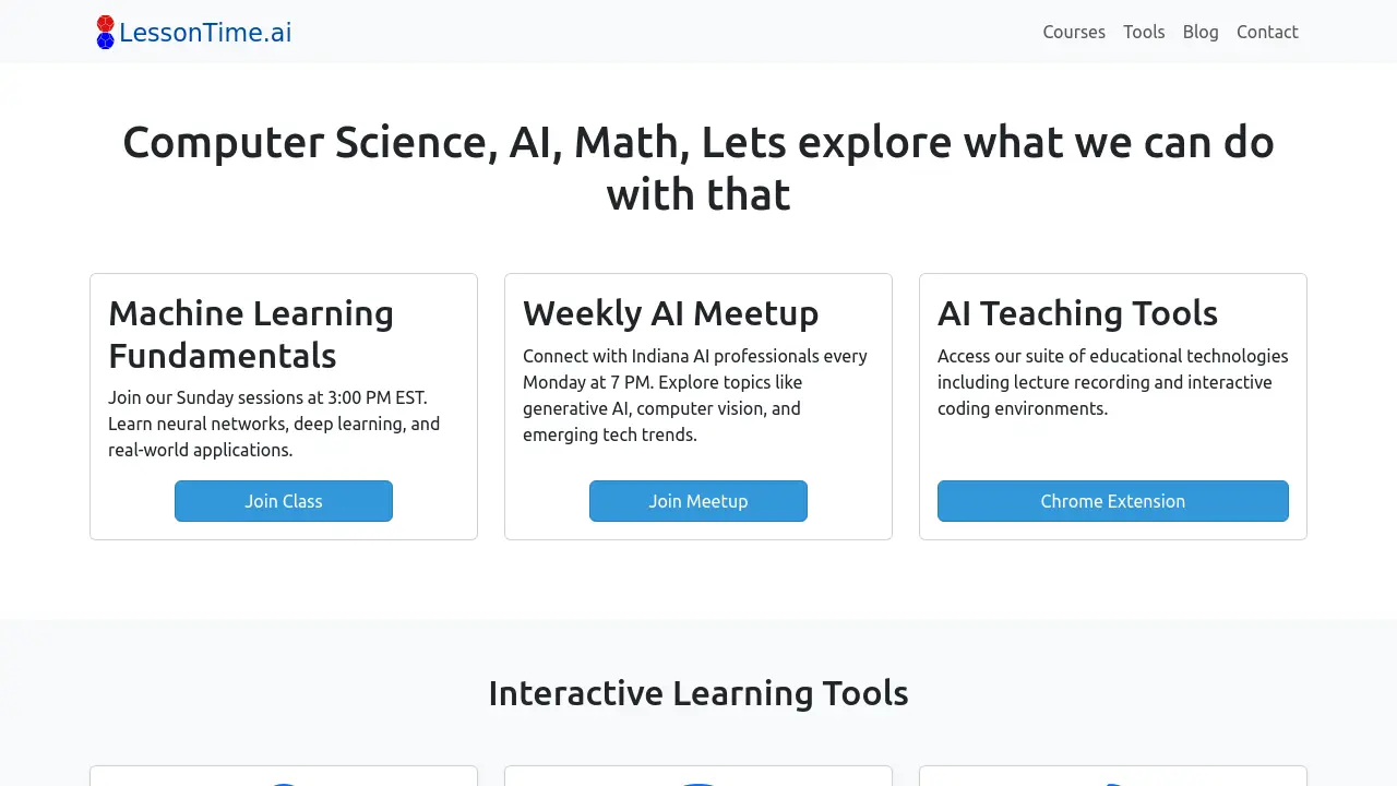 LessonTime.AI - Empower Your Future with AI & Computer Science