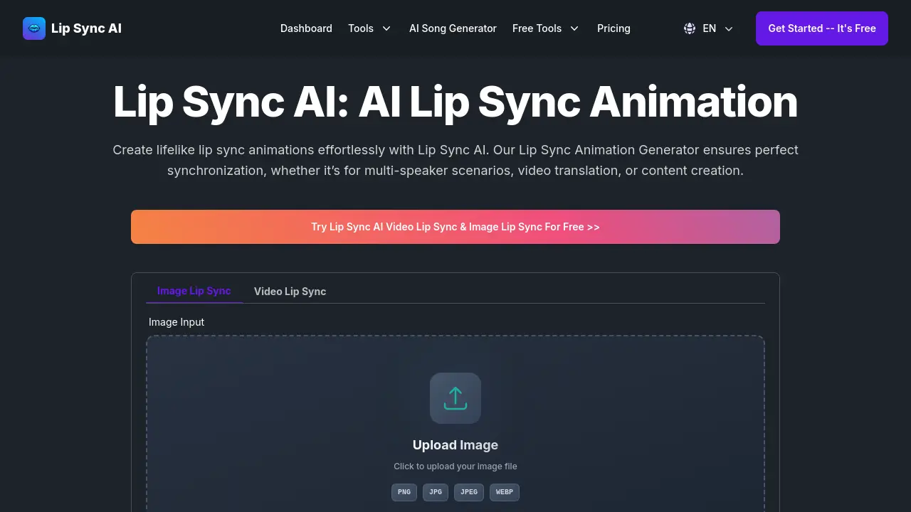 Lip Sync AI - Create Lifelike Lip Sync Animations Effortlessly