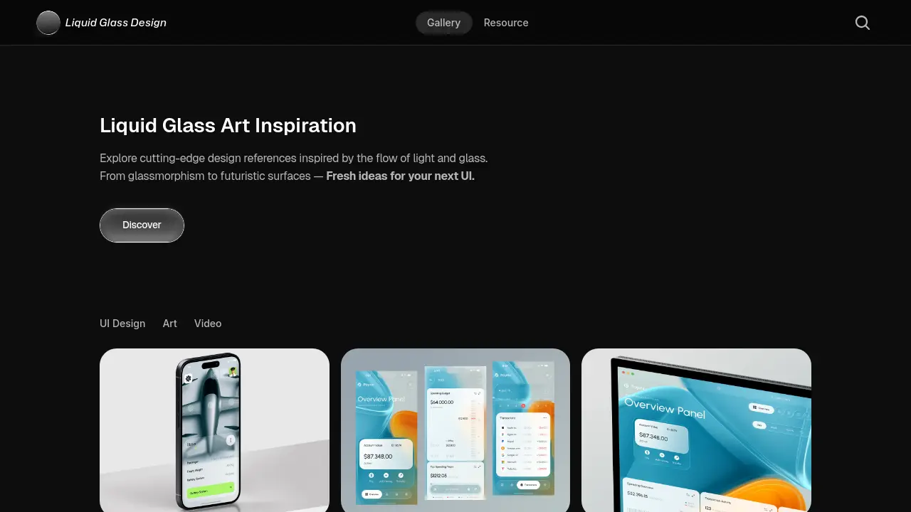 Liquid Glass Design - Cutting-edge design inspiration from the flow of ...