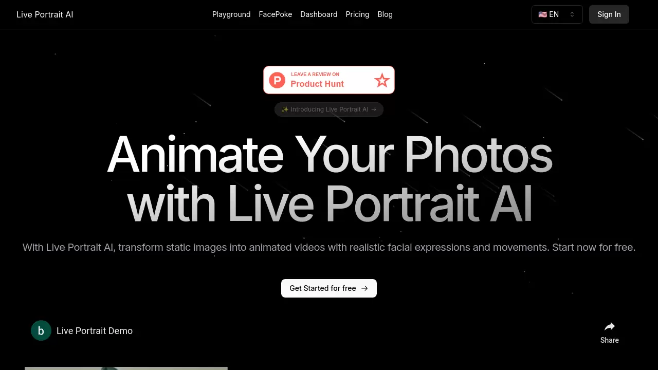 Live Portrait AI - Transform static images into animated videos with ...