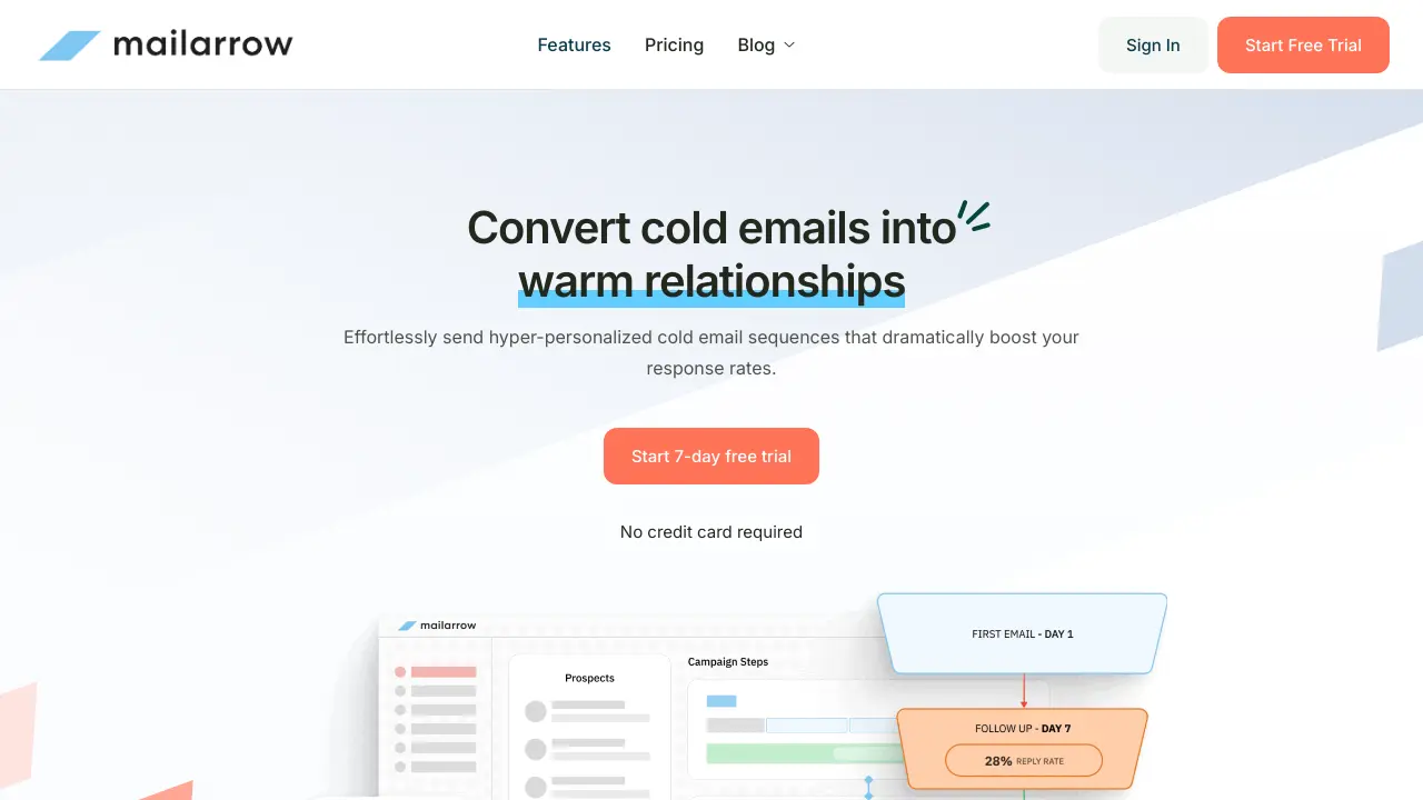 Mailarrow - Convert cold emails into warm relationships