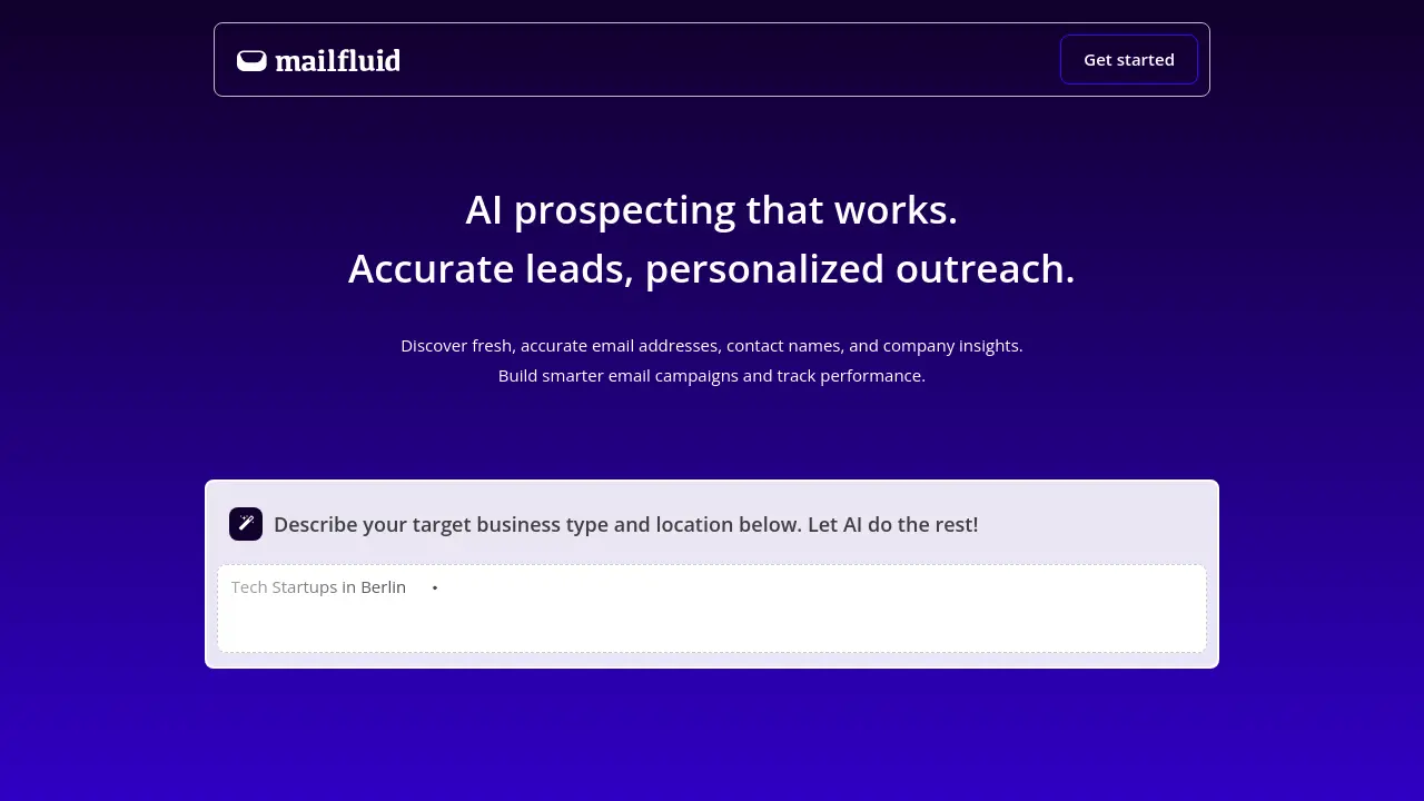 MailFluid - AI Prospecting That Works. Accurate Leads, Personalized ...