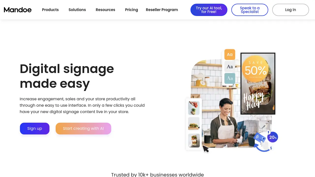 Mandoe - Digital signage made easy