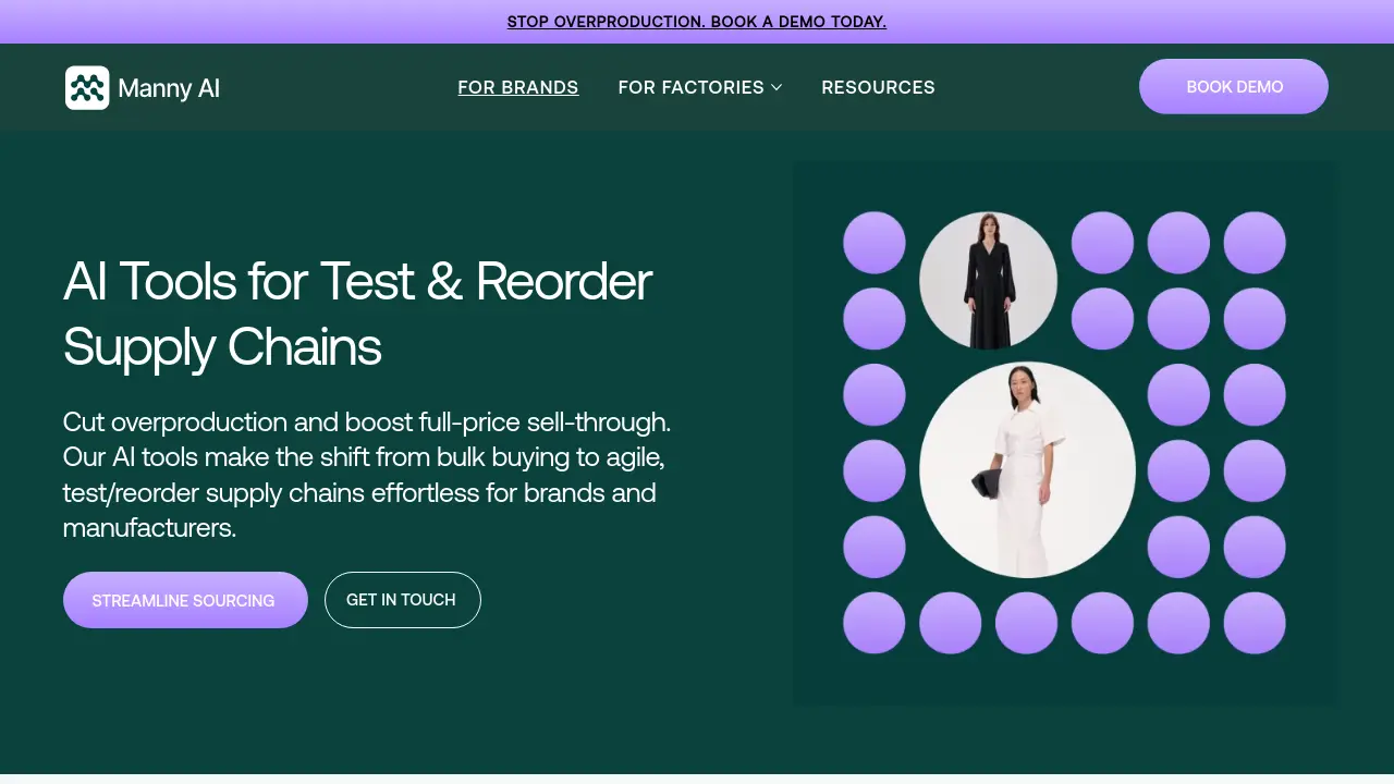 MannyAI - AI-Driven Supply Chain Optimization for Fashion