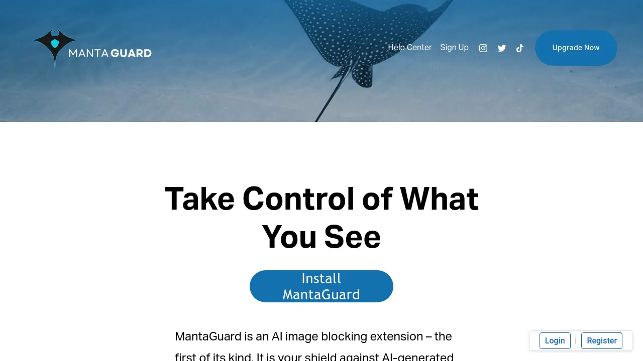 MantaGuard - Instant AI Image Blocking for Safe Browsing
