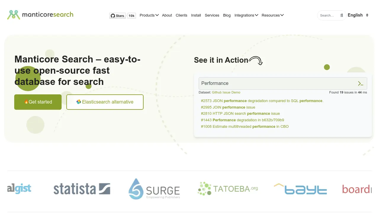 Manticore Search - Easy-to-use open-source fast database for search
