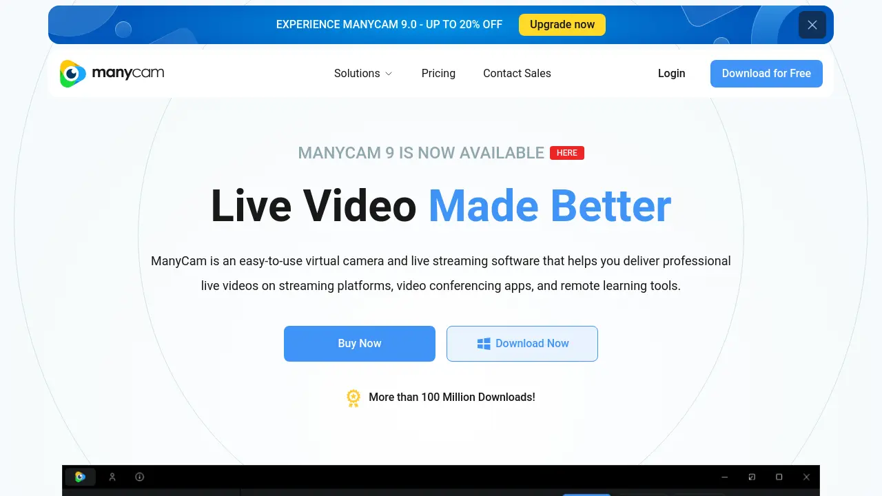 ManyCam - Live Video Made Better with AI-Powered Virtual Camera Software