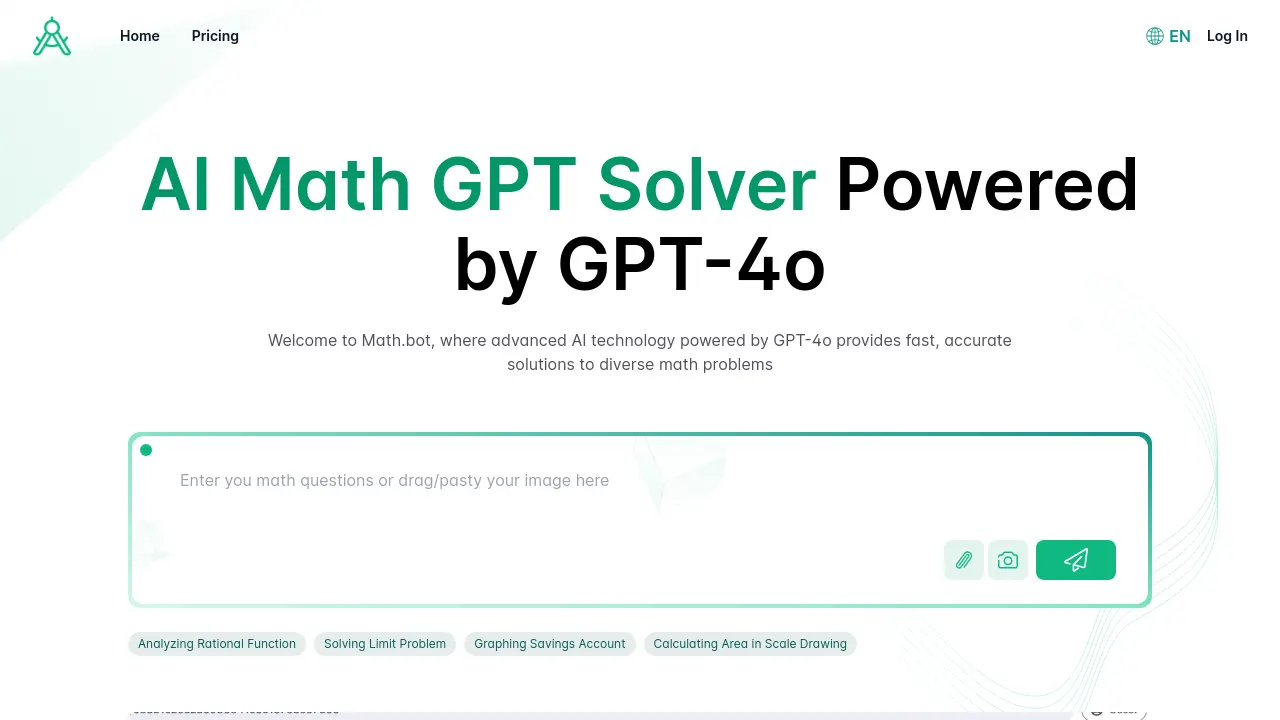 Math.bot - AI Math Solver Powered by GPT-4o