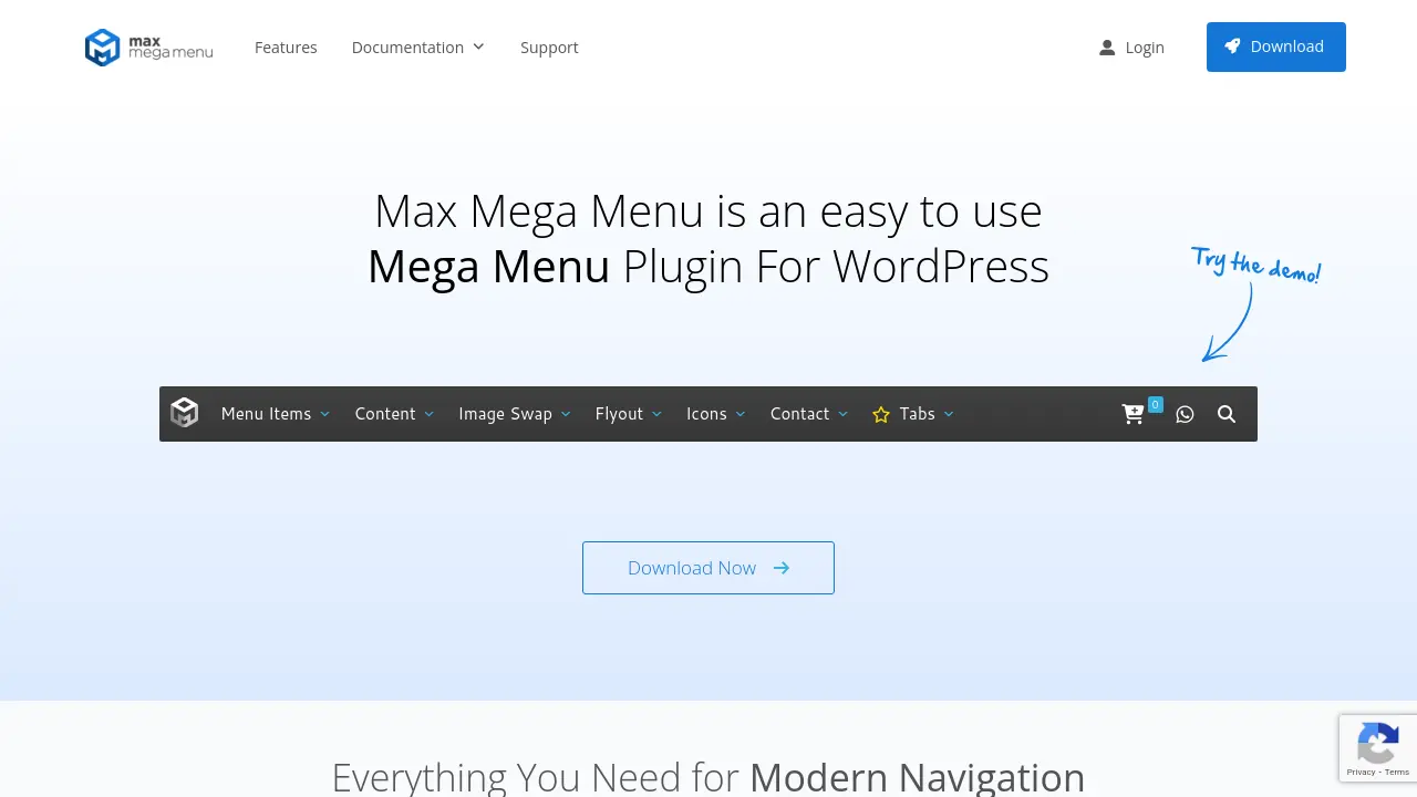 Max Mega Menu - An easy to use Mega Menu Plugin For WordPress