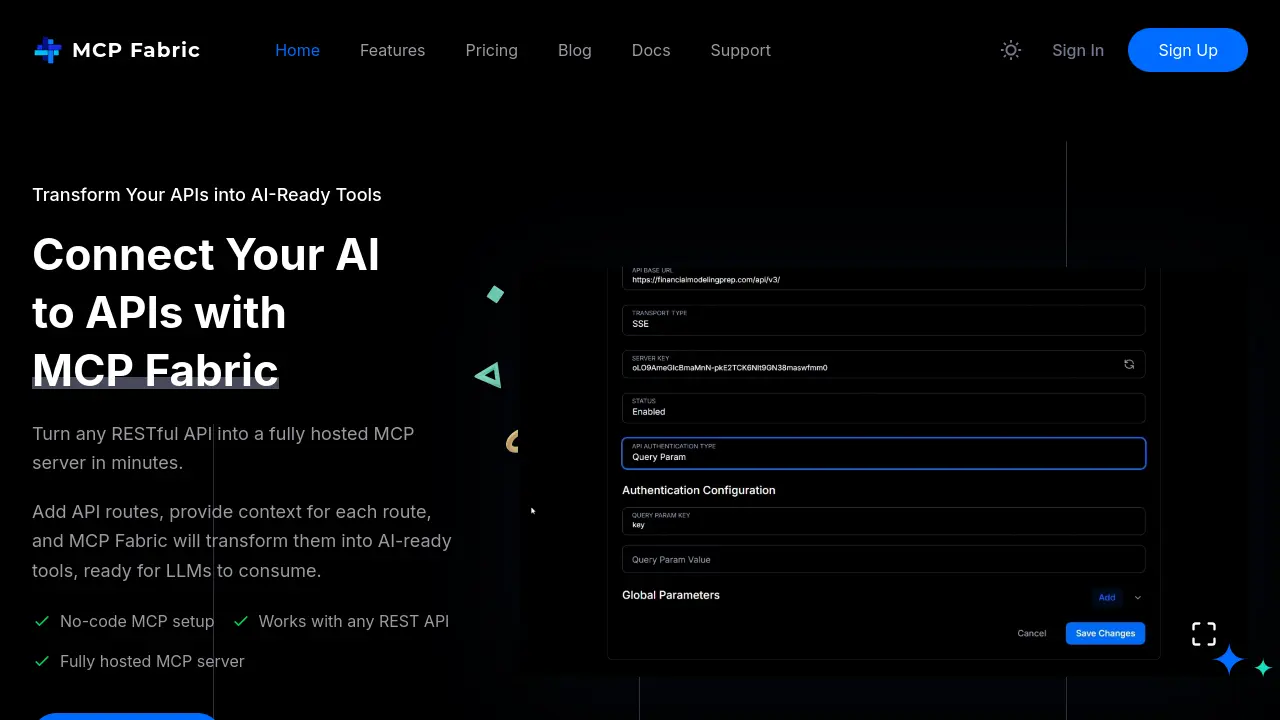MCP Fabric - Transform Any RESTful API into an AI-Ready Tool Instantly