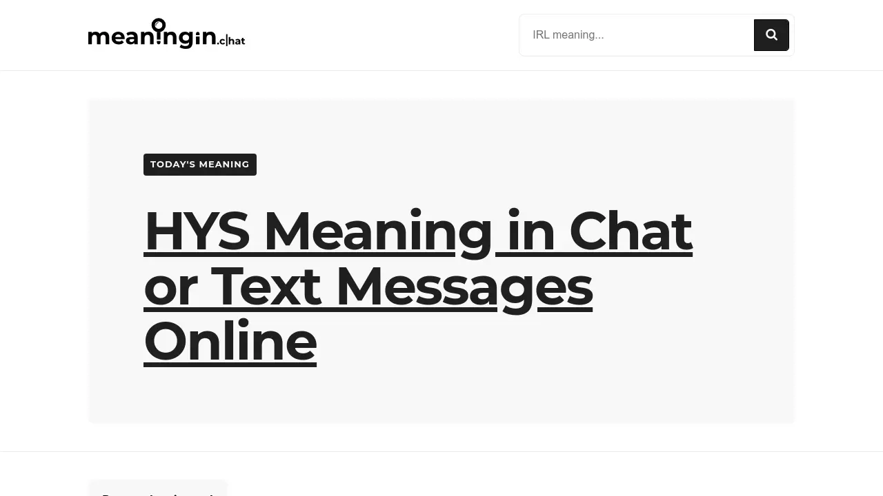 MeaningIn.Chat - Instantly Decode Chat and Text Message Abbreviations