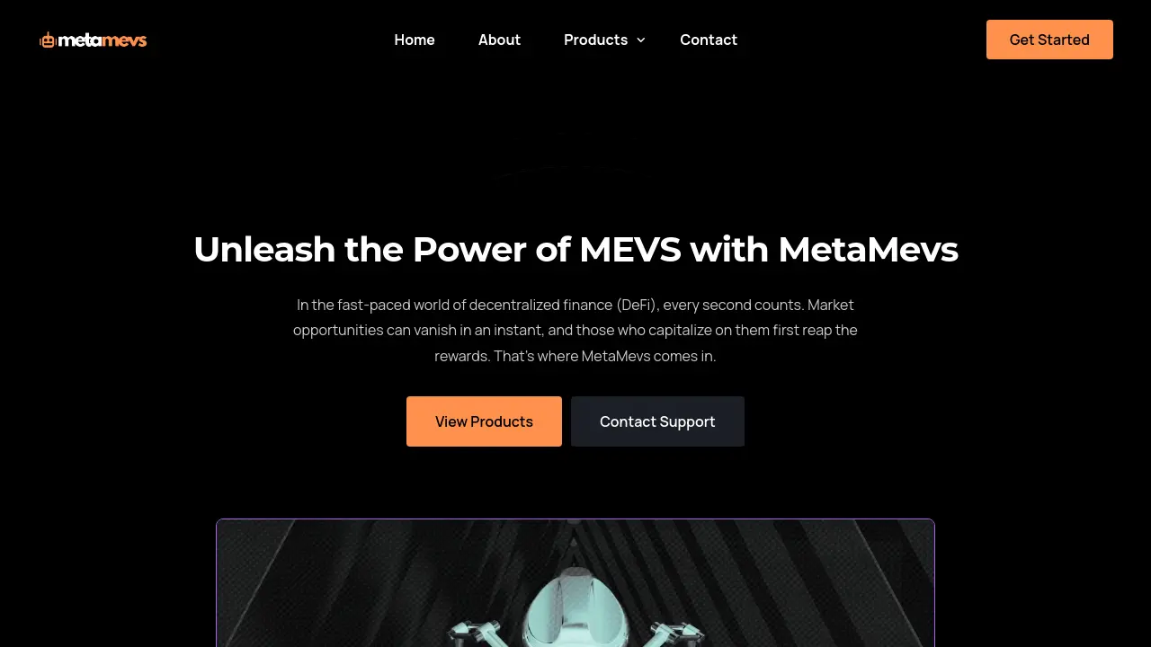 MetaMevs - Unleash the Power of MEVS in DeFi Trading.