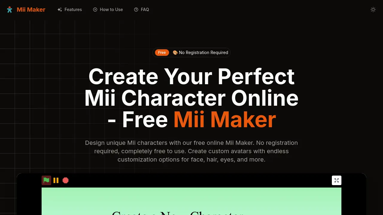 Mii Maker - Create Your Perfect Mii Character Online - Free Mii Maker