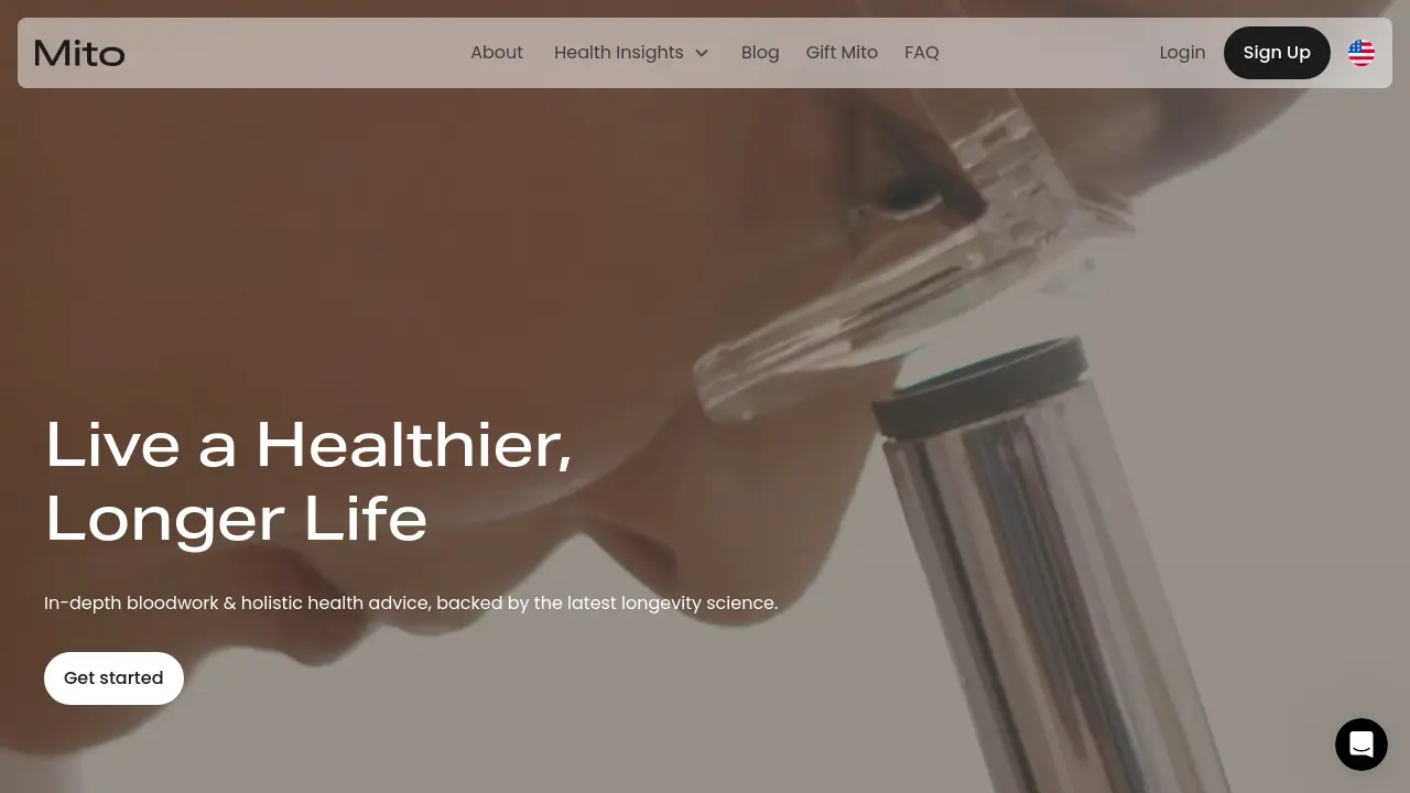 Mito Health - In-depth bloodwork & holistic health advice for longevity.
