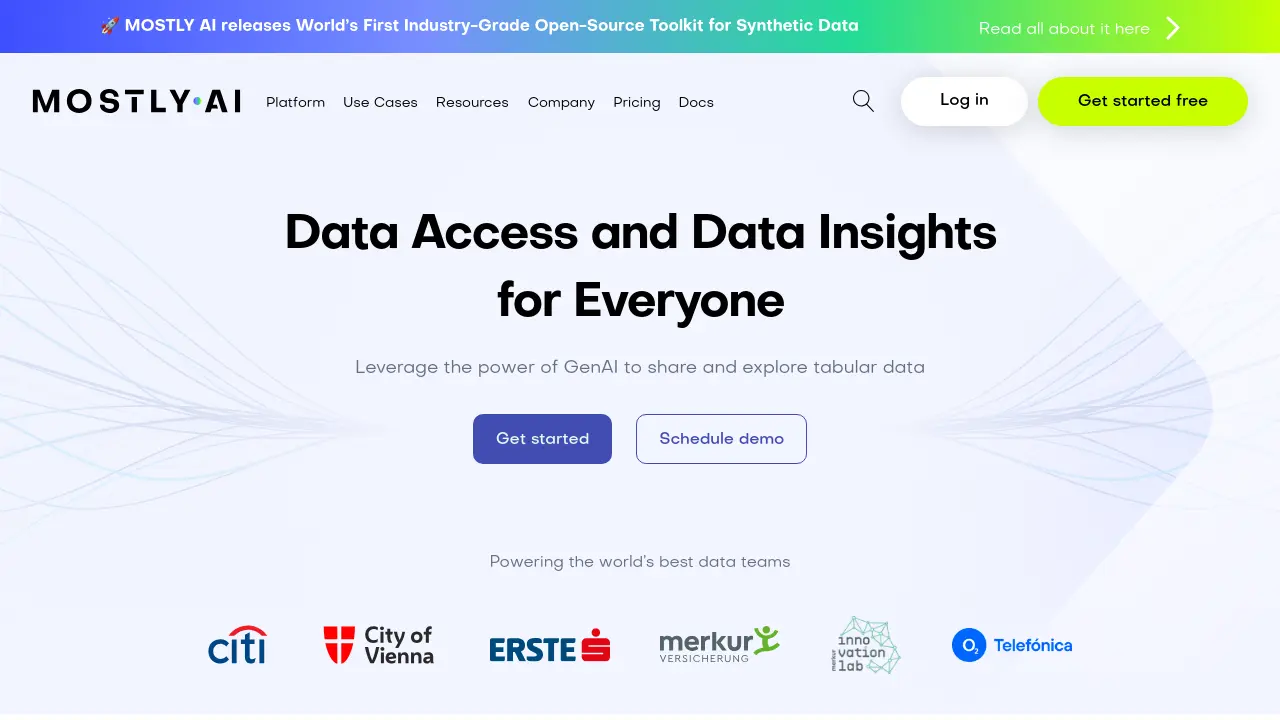 MOSTLY AI - Data Access and Data Insights for Everyone