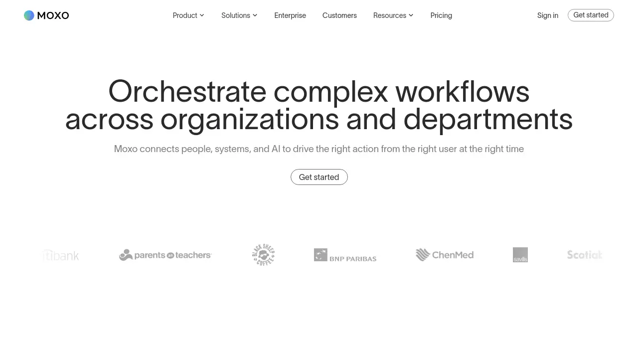 Moxo - Orchestrate and automate customer workflows with intelligent AI.