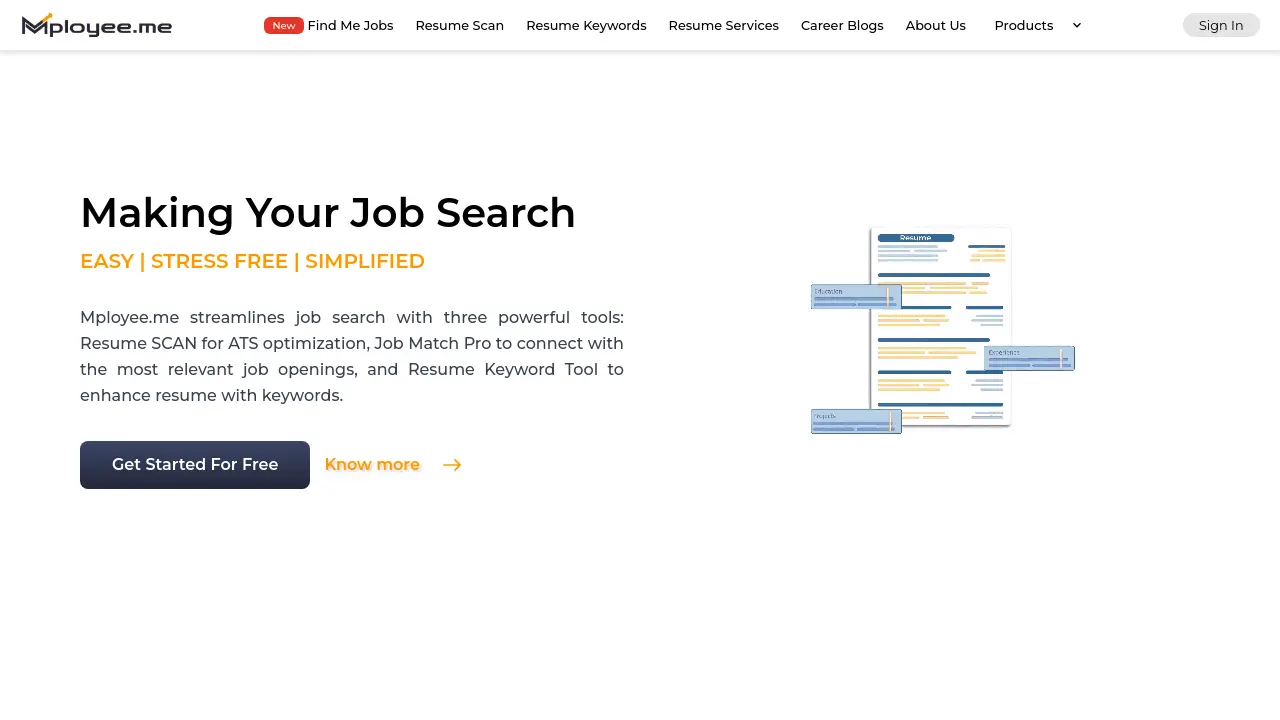 Mployee.me - Making Your Job Search EASY | STRESS FREE | SIMPLIFIED