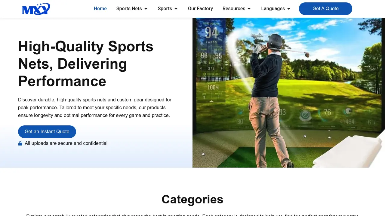 MXY Sports - High-Quality Sports Nets, Delivering Performance