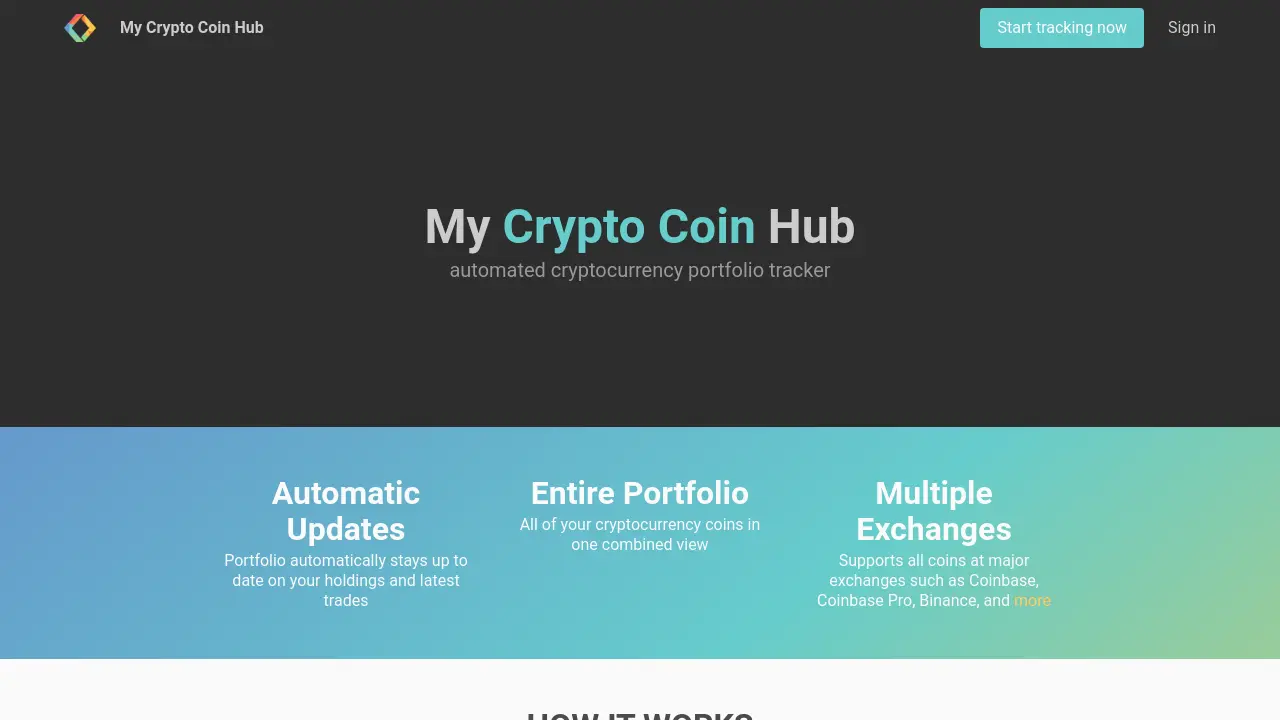 My Crypto Coin Hub - Automated Cryptocurrency Portfolio Tracker